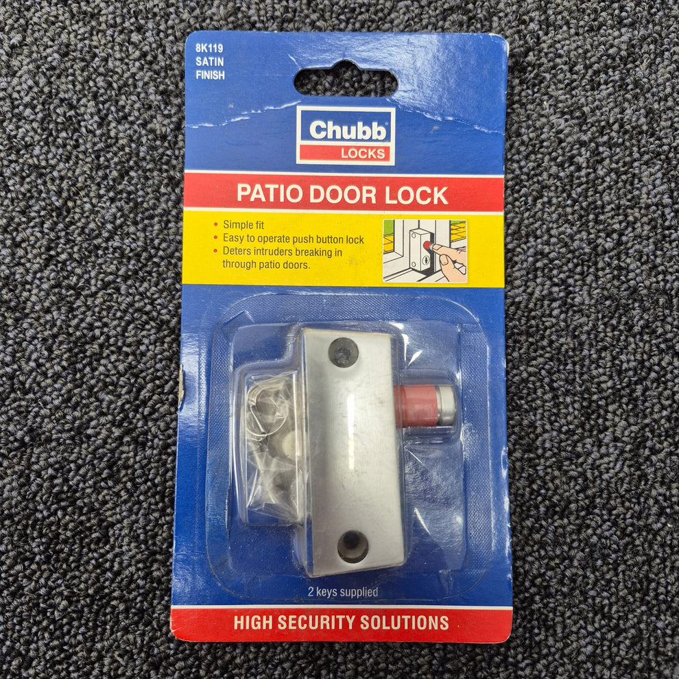One Chubb 8K119 Patio Door Lock – Extra Keys